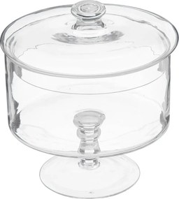 Skleněný pohár na sušenky, sklad sladkého, průměr 19 cm