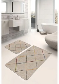 Béžové koupelnové předložky v sadě 2 ks 60x100 cm – Mila Home