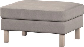 Potah na podnožku IKEA Karlstad barva béžová látka pletený vzor