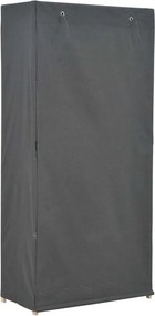 Šatní skříň šedá 79 x 40 x 170 cm textil 248193