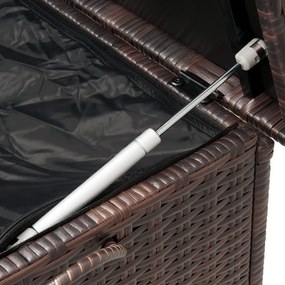 Deuba Úložný box s kolečky 370 L - hnědý