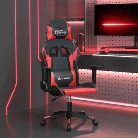 vidaXL Masážní herní židle umělá kůže [345445] Barva: Černo-červený