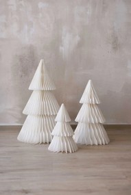Dekorativní vánoční stromek PAPEL TREE, papír, průměr 52 x výška 80 cm, bílá