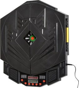 Elektronický terč na šipky s LED displejem vč. 12 šipek, 49 x 55 cm B8-0006