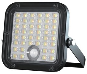 LED Stmívatelný solární reflektor se senzorem LED/10W/3,7V 4000/6000K IP65 + DO