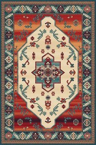 Agnella klasický vlněný koberec Isfahan Tereus Szmaragd vícebarevný Rozměr: 160x240 cm
