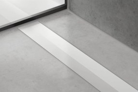 Hansgrohe RainDrain Flex, vrchní sada sprchového žlabu 900, zkracovatelný, pro instalaci volně na plochu, bílá matná, HAN-56045700