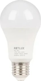 RETLUX RLL 607 A60 E27 bulb 12W / 1620 lm / 4000K - studená bílá / D