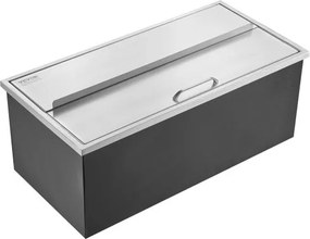 91,4 × 45,7 × 35,6 cm vkládací ledová truhla Chladič ledu Nádoba na led Nerezová