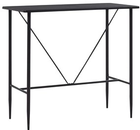 Barový stůl černý 120 x 60 x 110 cm MDF - Default Title