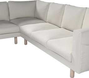 Potah na pohovku IKEA Norsborg rohová 5-místná barva šedá látka pletený vzor