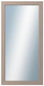 DANTIK - Zarámované zrcadlo - rozměr s rámem cca 50x100 cm z lišty STEP hnědá (3020)