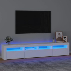 vidaXL TV skříňka s LED osvětlením bílá 210 x 35 x 40 cm