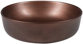 Sapho Sapho, PRIORI keramické umyvadlo na desku, průměr 41,5cm, měď, PI040