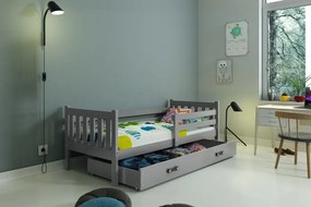 Falco Dětská postel Carlo 80x190 s úložným prostorem, grafit