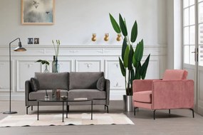 Designová sedačka Laisha 177 cm šedá