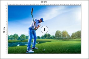 Fototapeta Golfista Během Hry Hladký vinyl 360x240