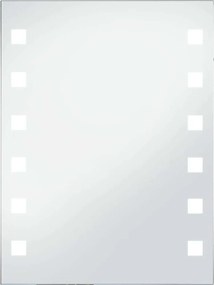Koupelnové nástěnné zrcadlo s LED osvětlením 60 x 80 cm 144700