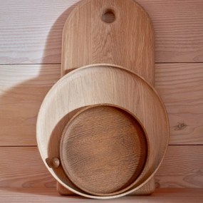 Dřevěný tác ø 30 cm Inka – OYOY Living Design