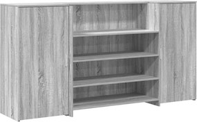 Recepční stůl hnědý dub 200x50x103,5 cm kompozitní dřevo 3324183