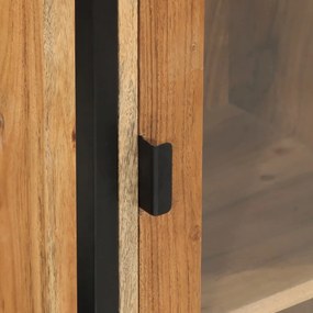 Koupelnová skříňka 40x27x190 cm železo a masivní akáciové dřevo 3217118