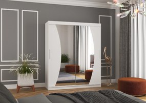 ADRK Furniture Posuvná skříň s zrcadlem DOLORES 180 ADRK-SW-DOL-W-180