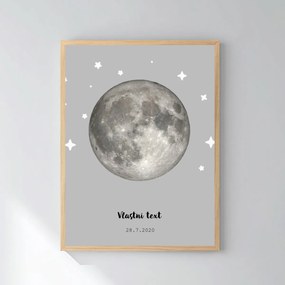 Personalizovaný magický fotoobraz v rámu - 30x40 - měsíční fáze