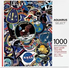 AQUARIUS Puzzle NASA: Nášivky misí / 1000 dílků / 51 x 71 cm