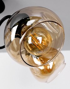 Černo-zlaté stropní svítidlo Unica pro žárovku 5x E27  - Candellux