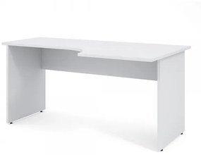Ergonomický stůl Impress 160 x 90 cm, pravý bílá