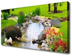 Obraz na plátně Zahrada Jezero Příroda 140x70 cm