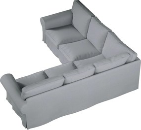 Potah na pohovku IKEA  Ektorp rohová barva šedá látka pletený vzor
