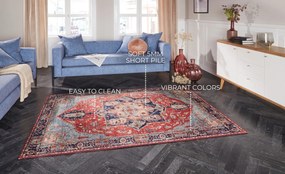 ELLE Decoration, Kusový koberec Imagination 104207 Oriental/Red z kolekce Elle, 80x150, červená, chodba / předsíň