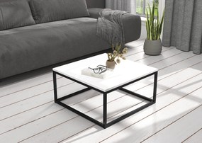 ADRK Furniture Konferenční stolek BELTEN 65x65 CT-BEL-B-W