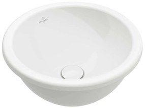 Villeroy & Boch Loop&Friends - Umyvadlo zápustné, průměr 39 cm, s přepadem, alpská bílá 4A590001