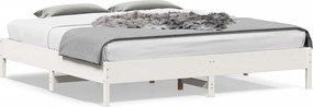 vidaXL Rám postele voskově 180 x 200 cm masivní borovice [842686] Barva: Bílá