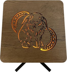 Li-Go "Králíček" lampa 19x19 cm provedení povrchu: dub