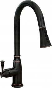 Rea Deco, vysoká dřezová baterie h-430, černá matná/retro, REA-B0182