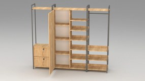 Kalune design Otevřená šatní skříň OKAN