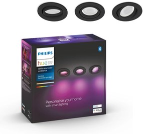 Stropní světlo philips hue centura černé 3ks