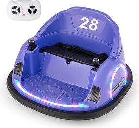 Costway Autíčko s nárazníkem pro batole 12 V Elektrické 360° Spin autíčko