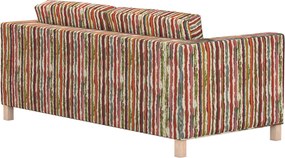 Potah na pohovku IKEA  Karlanda rozkládací, krátký barva vícebarevná látka pletený vzor, vzorované