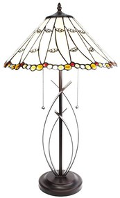 Stolní lampa Tiffany Onea - Ø 41*68 cm E27/max 2*60W