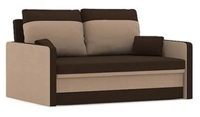 Rozkládací pohovka MILTON micro Hnědá/cappuccino