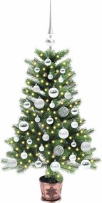 Vánoční stromeček s 150 LED diodami s stojanem Zelená 90 cm PE 3396305