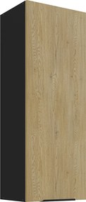 CREMONA cc | horní skříňka 40 G-108 1F policová | 40 cm | EXTRA VYSOKÁ | černá/cremona