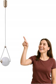 Žluto-zlatá závěsná Led lampa Rastia 6W 3000K Italux