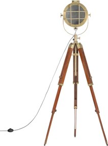 Stojací lampa na stativu masivní mangovníkové dřevo 165 cm 286112