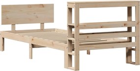 Rám postele s čelem 75 x 190 cm masivní borovice 3306070