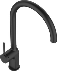 Invena Kalitea, dřezová baterie h-373, černá matná, INV-BZ-72-004-V